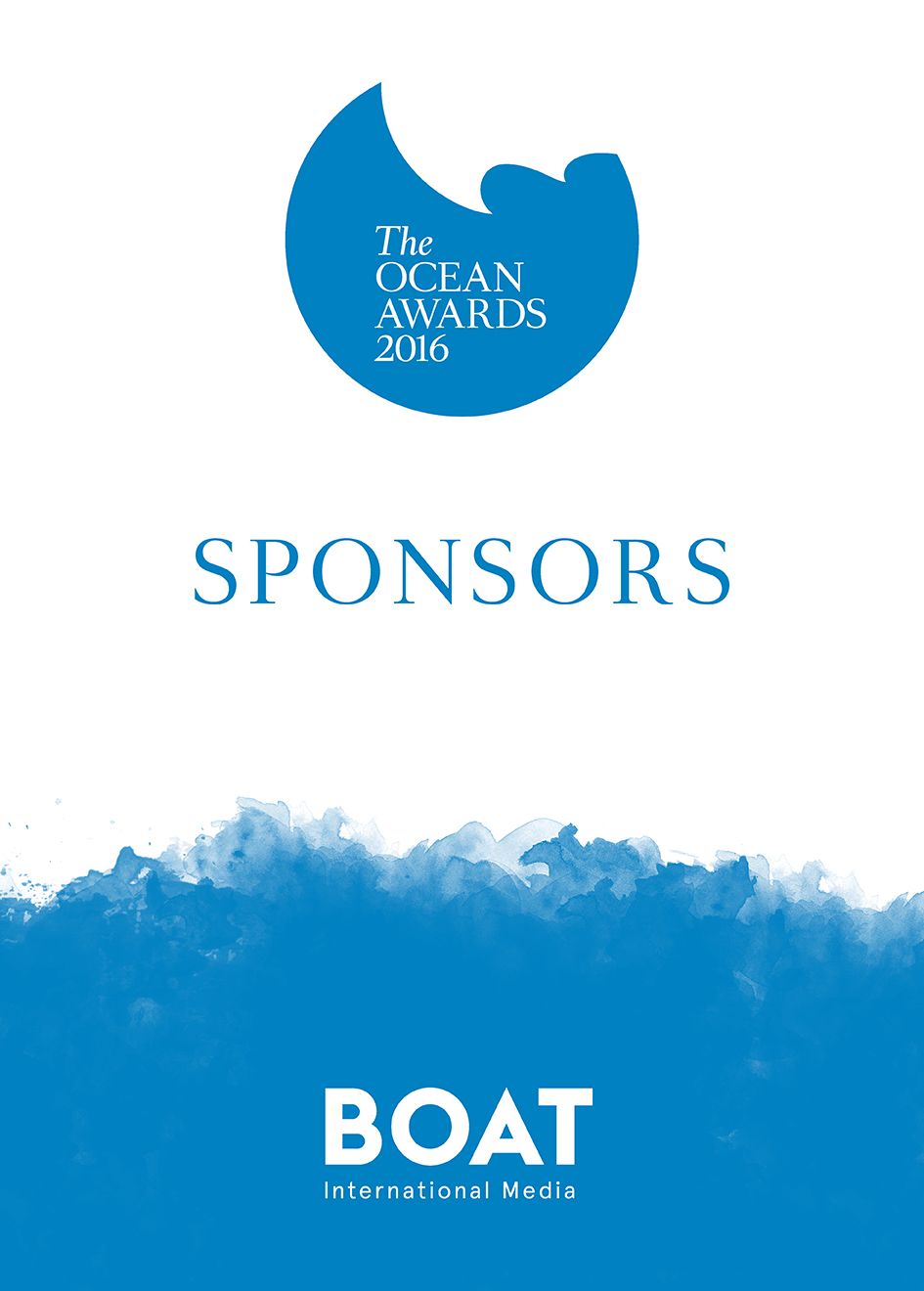 The 3 Ocean Awards sponsors